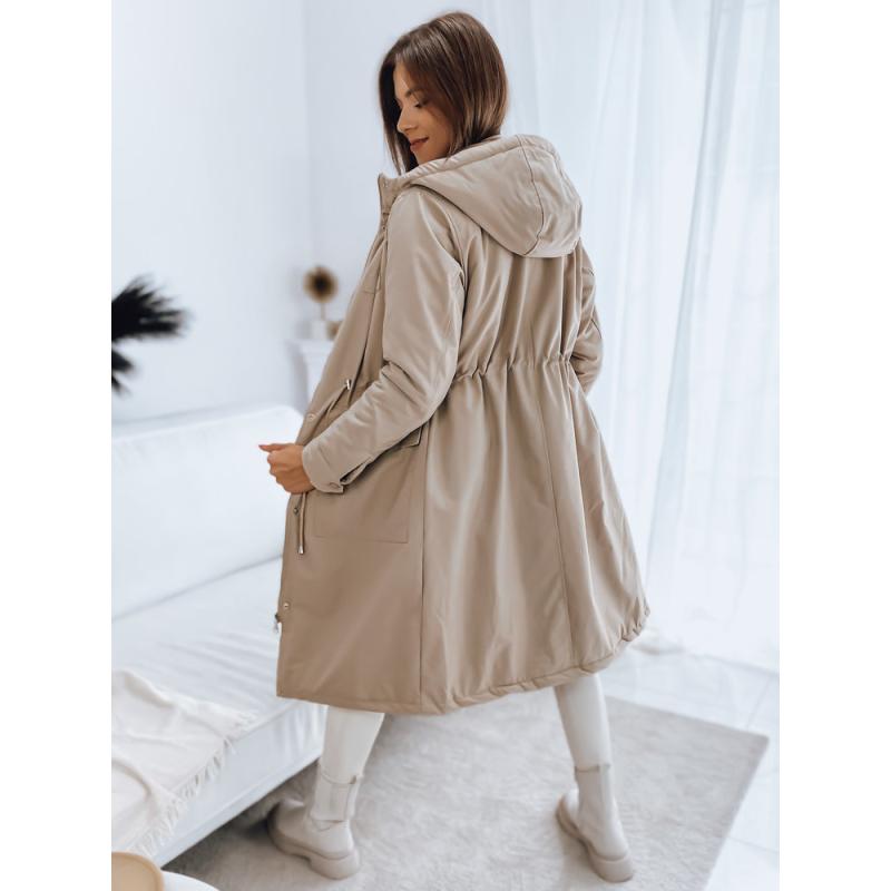 Dámský kabát ISLA béžový | TheyWear.cz